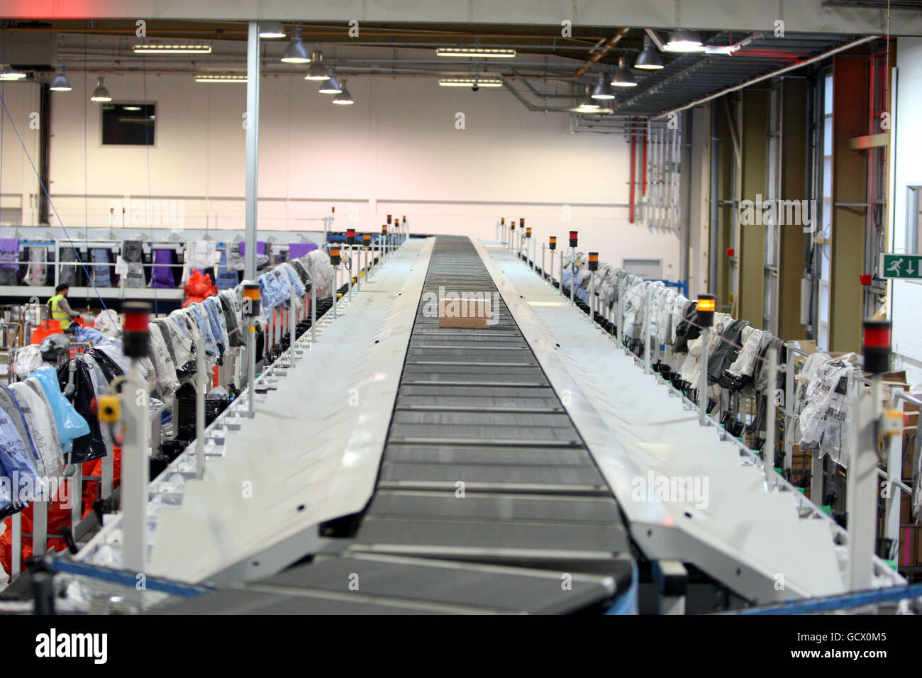The post room at The British Forces Post office at RAF Northolt where ...