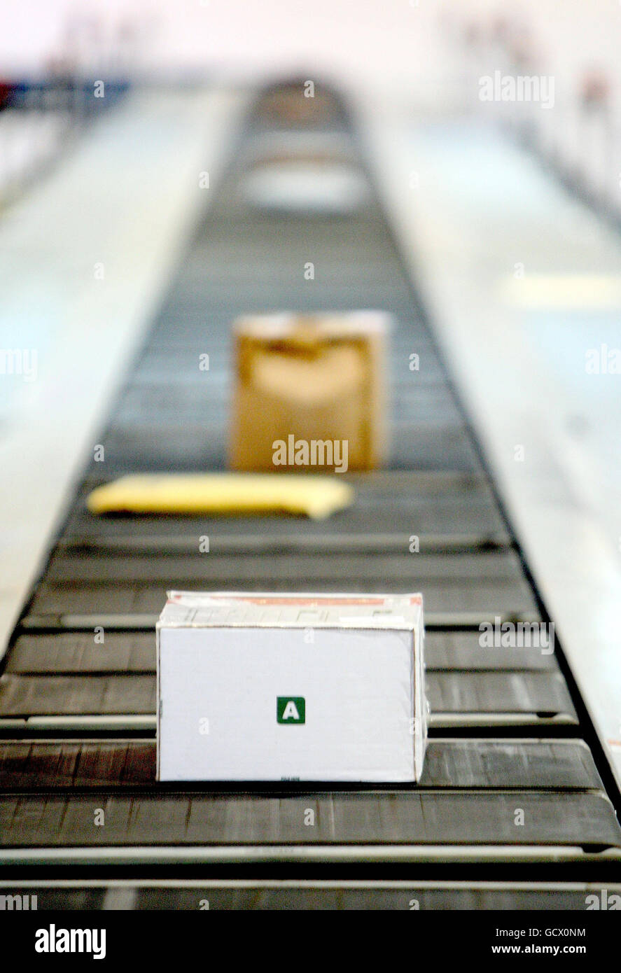 Packages in The British Forces Post office at RAF Northolt, where they ...