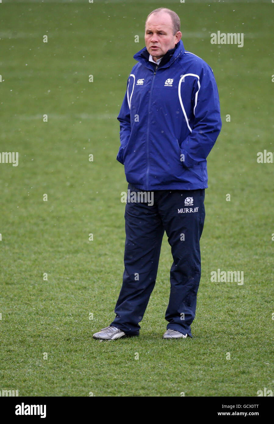 Scotlands andy robinson during the captains run at pittodrie stadium hi ...