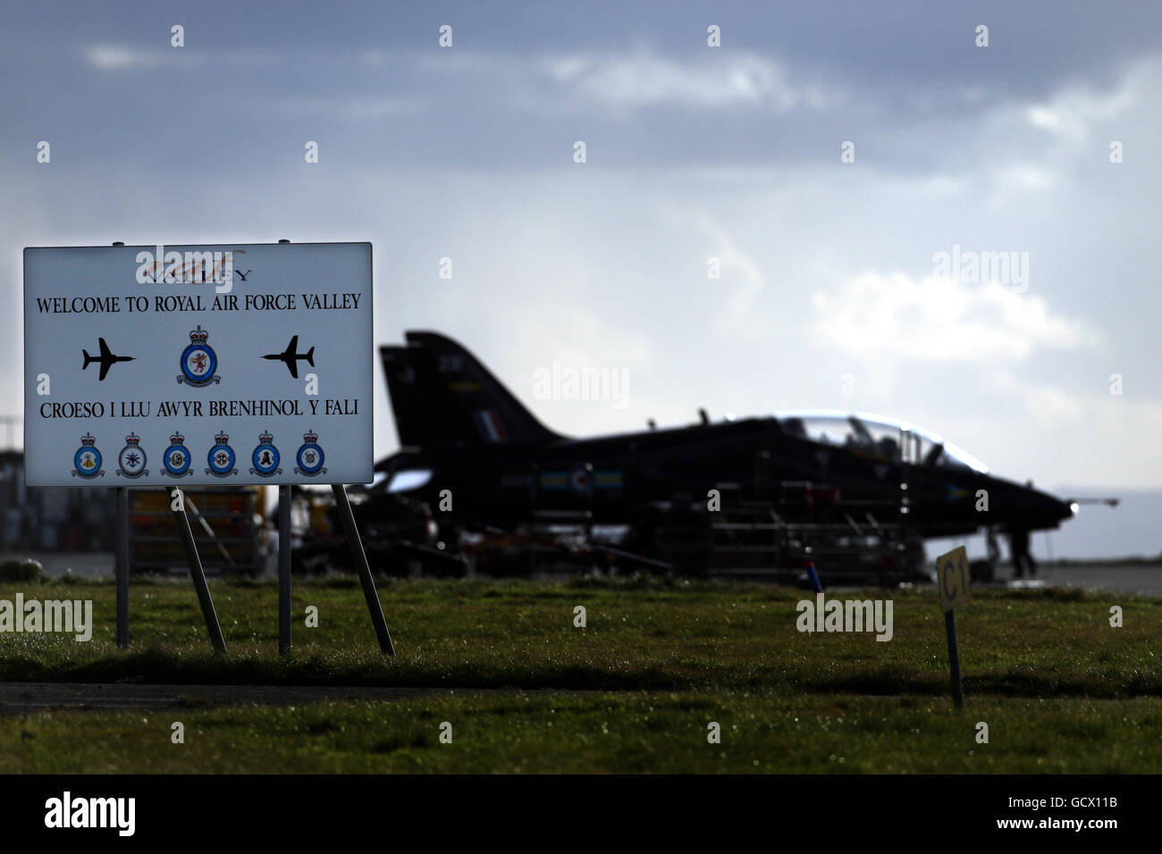 Raf valley sign hi-res stock photography and images - Alamy