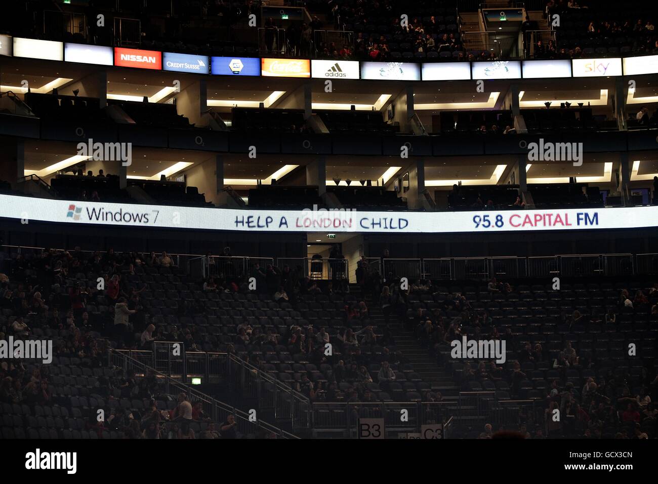 Advertising at Capital FM's Jingle Bell Ball at the O2 Arena, London ...