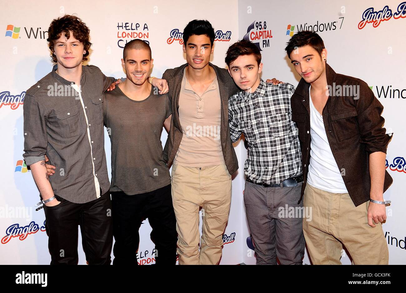 Capital FM's Jingle Bell Ball - Sunday - London. The Wanted arriving ...