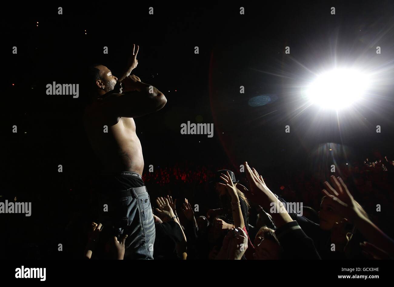 Capital FM's Jingle Bell Ball - Sunday - London. Flo Rida on stage ...