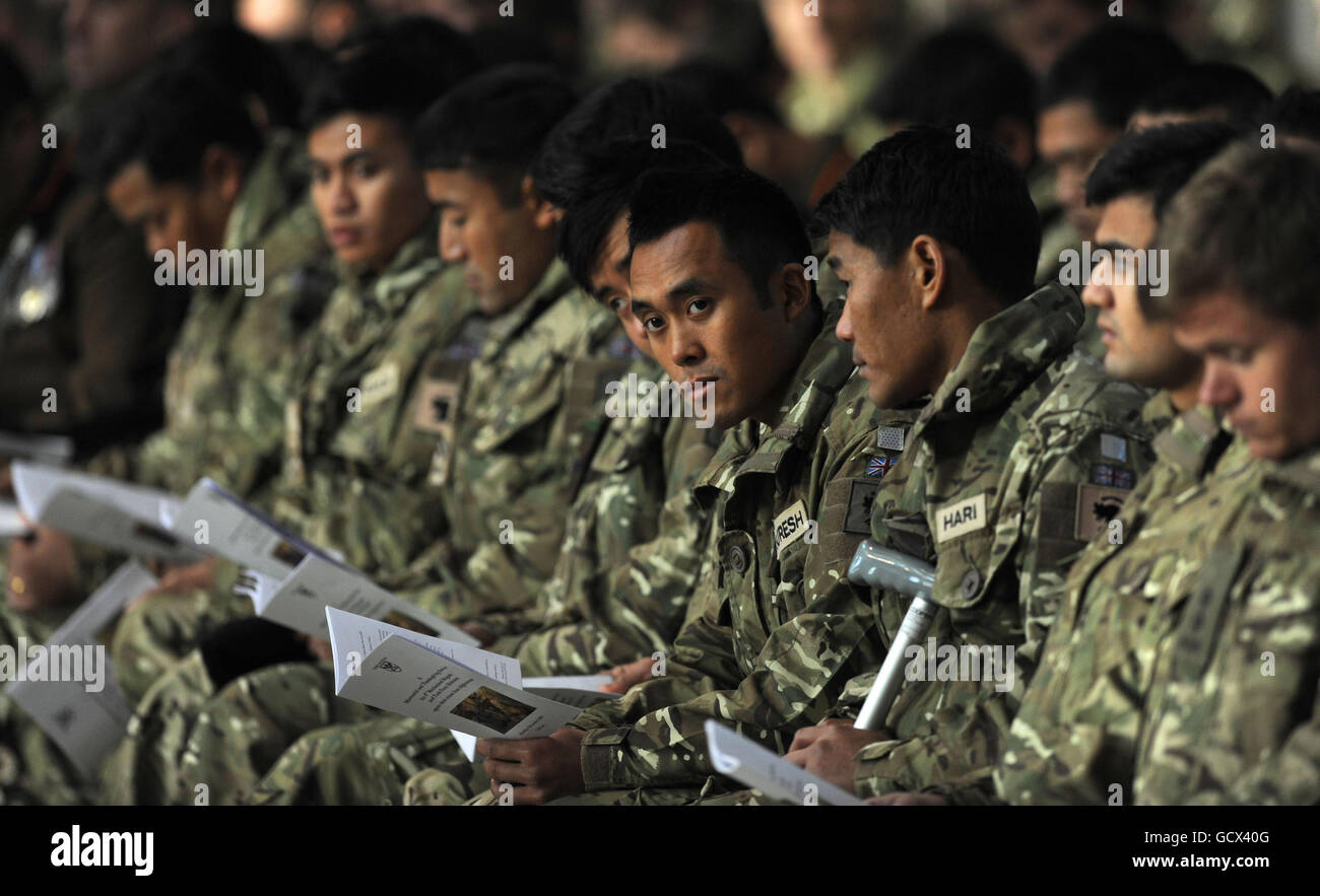 Servicemen from the 4th Mechanized Brigade attend a Service of Memorial ...