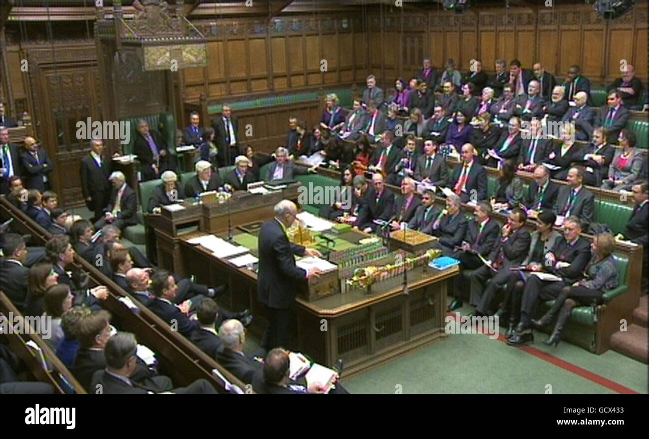 Business Secretary Vince Cable speaking during the Commons debate on ...