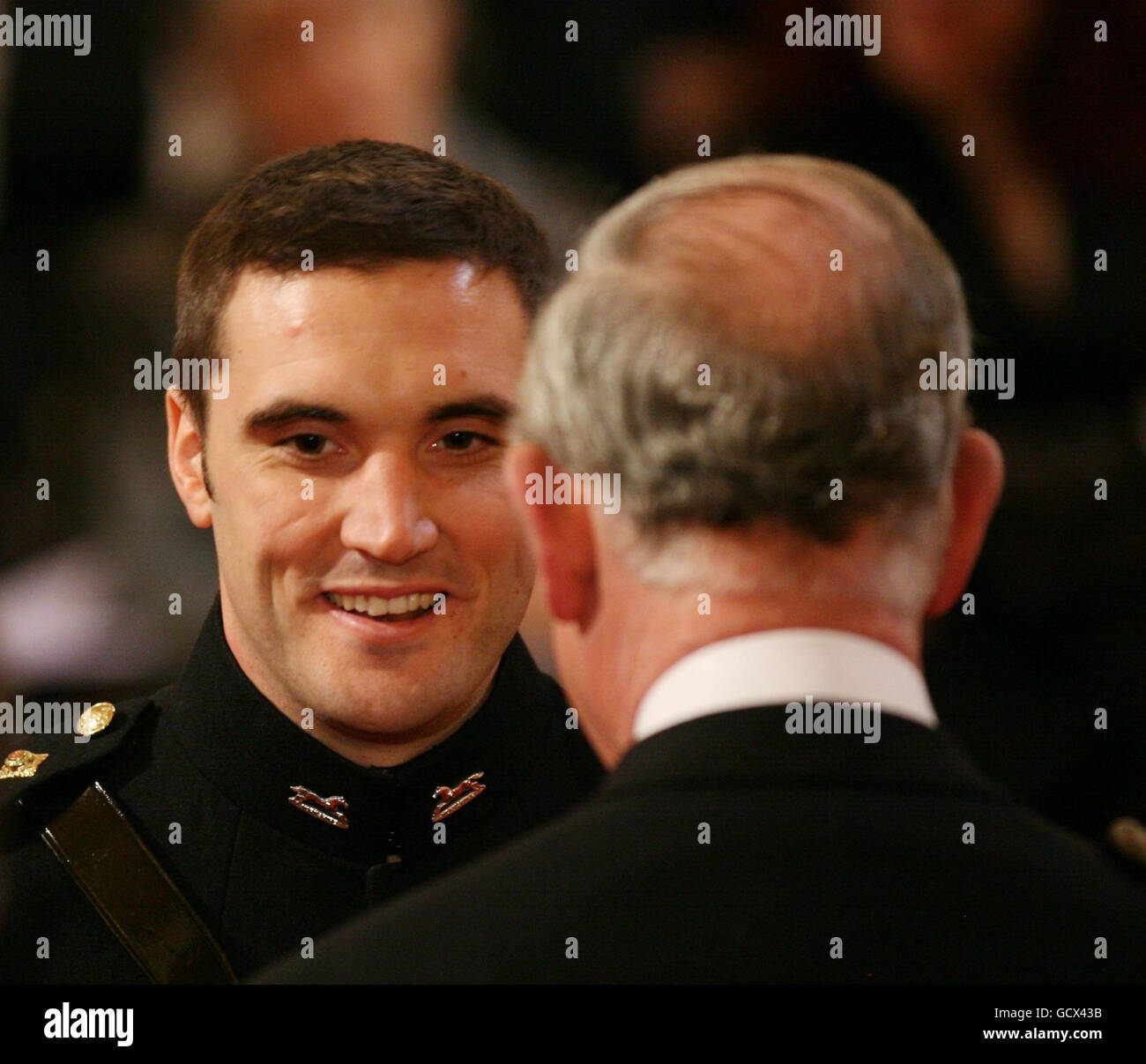 Captain Colin Lunn, of The Yorkshire Regiment, receives the Military ...