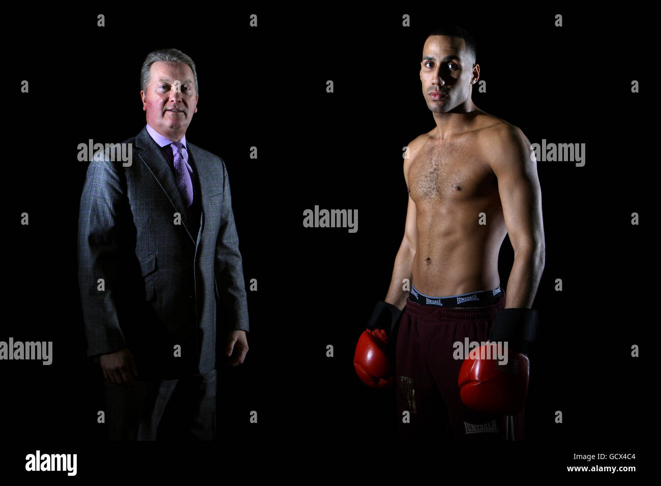 Former Olympic champion James DeGale poses for the photographer with ...