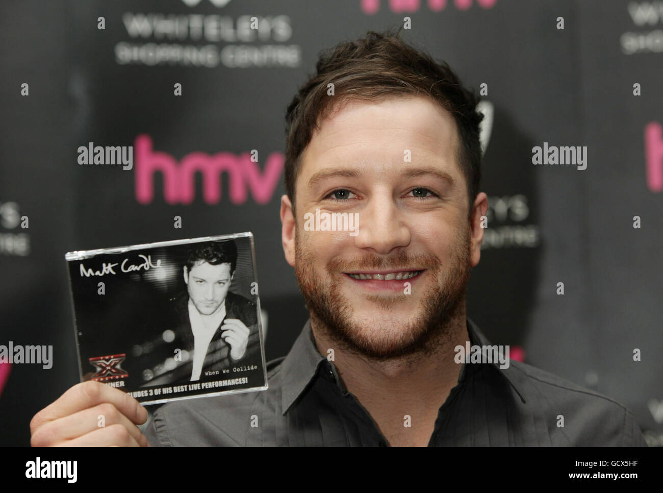 X Factor winner Matt Cardle during a signing session at HMV Bayswater ...