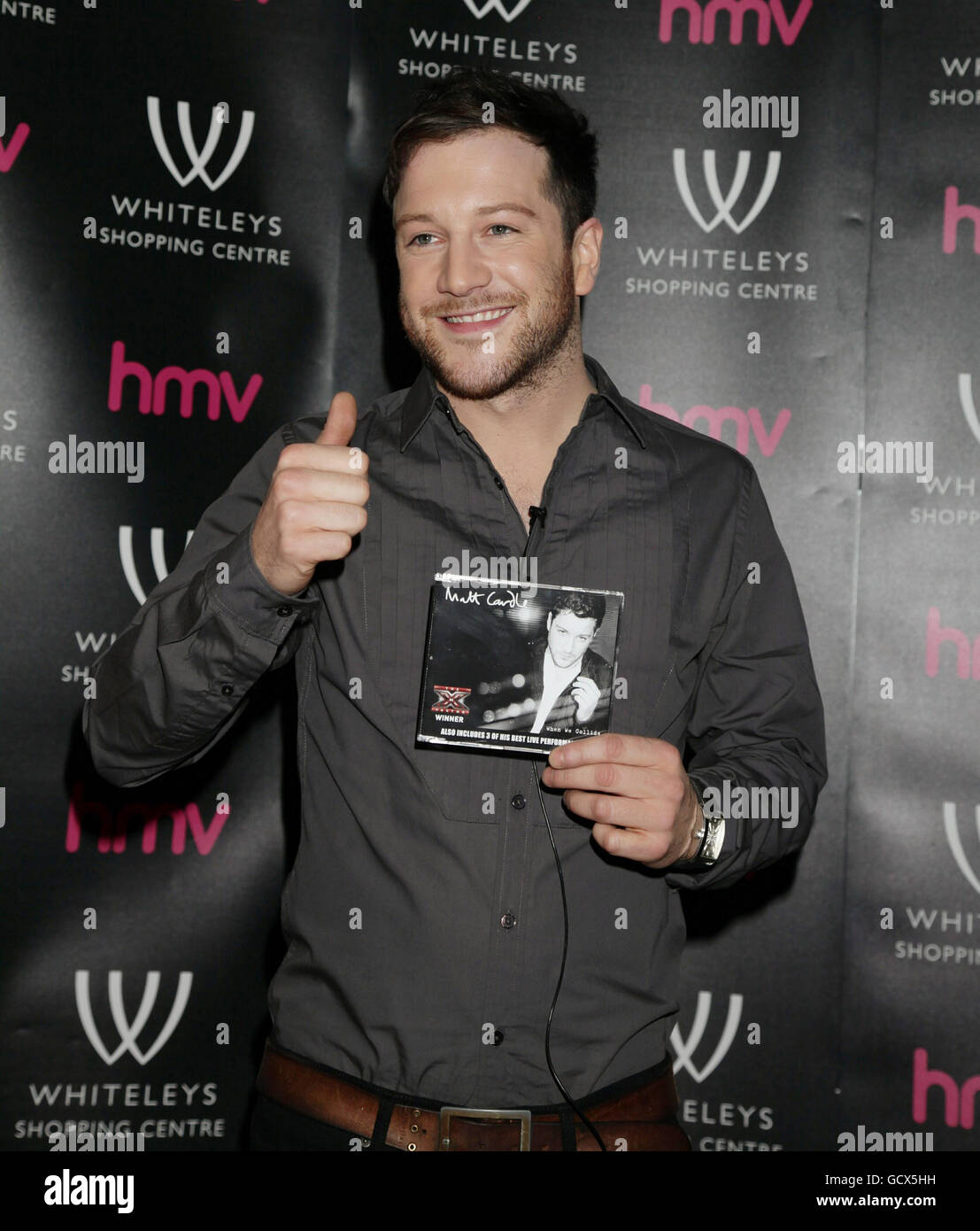 X Factor winner Matt Cardle during a signing session at HMV Bayswater ...