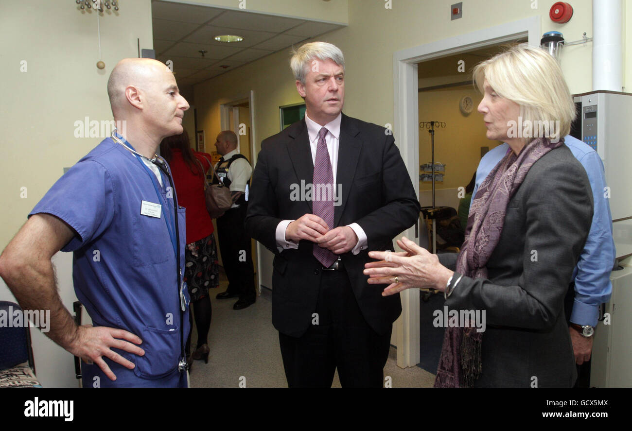 Health Secretary hospital visit Stock Photo - Alamy