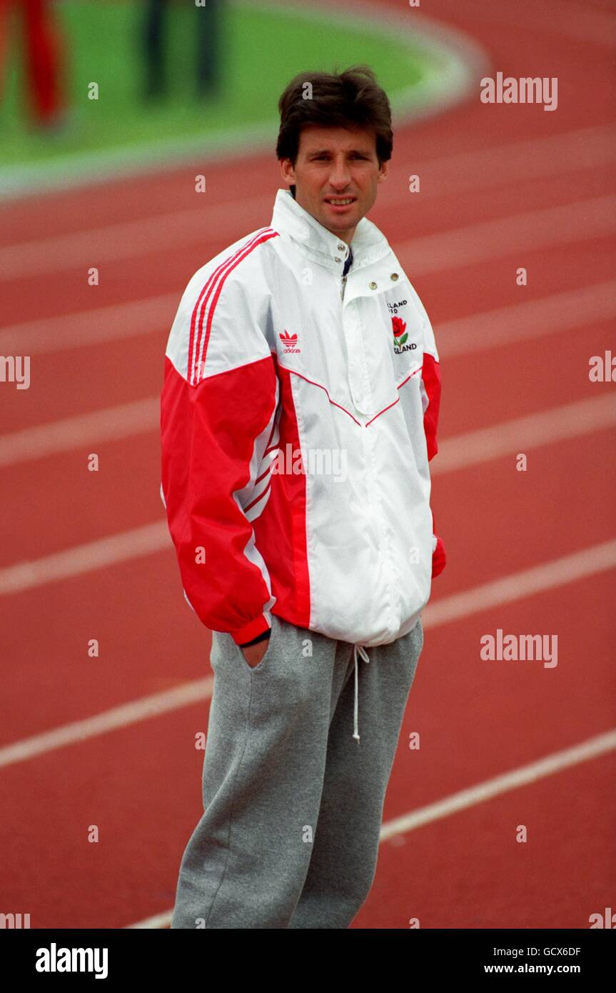 COMMONWEALTH GAMES. SEB COE 1990 Stock Photo - Alamy