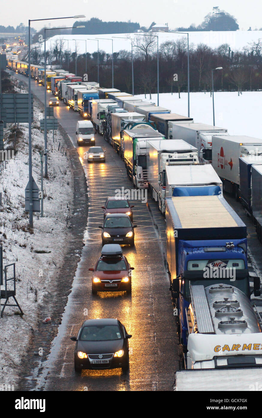 Winter weather December 21st Stock Photo - Alamy