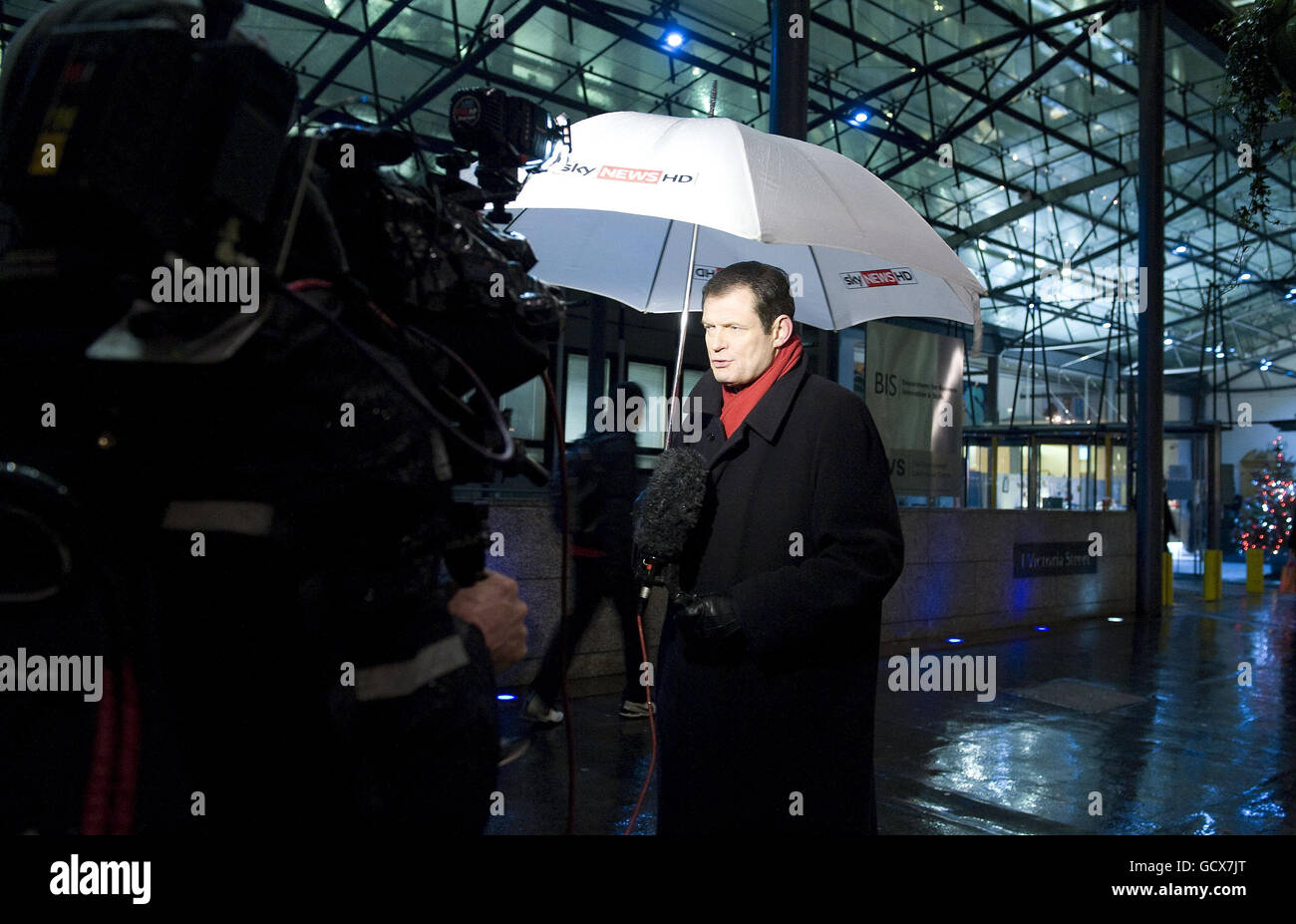 Jon Craig, Chief Political Correspondent for Sky News outside the ...