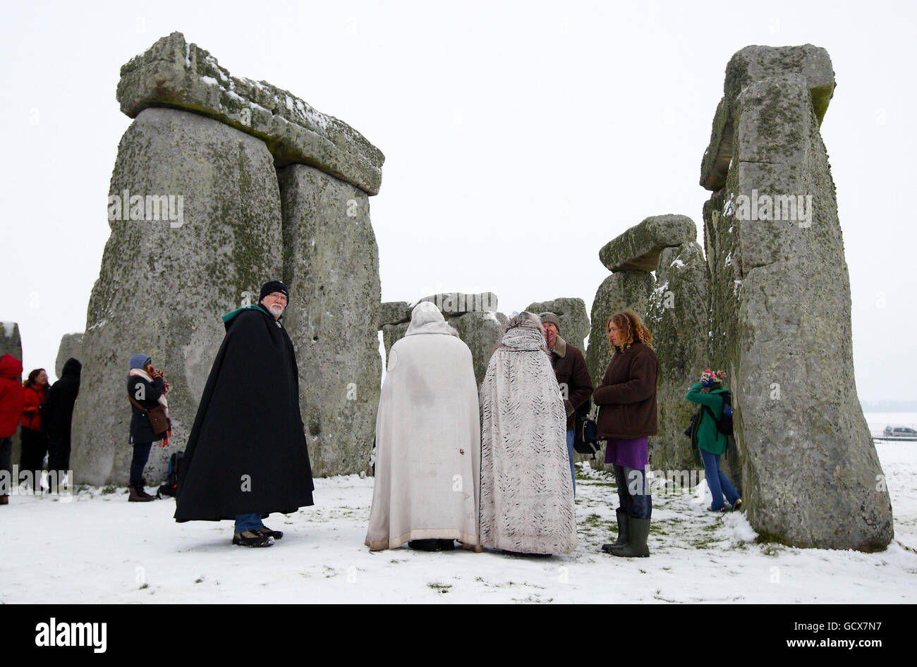 Druids gather to take part in the winter solstice at Stonehenge in ...