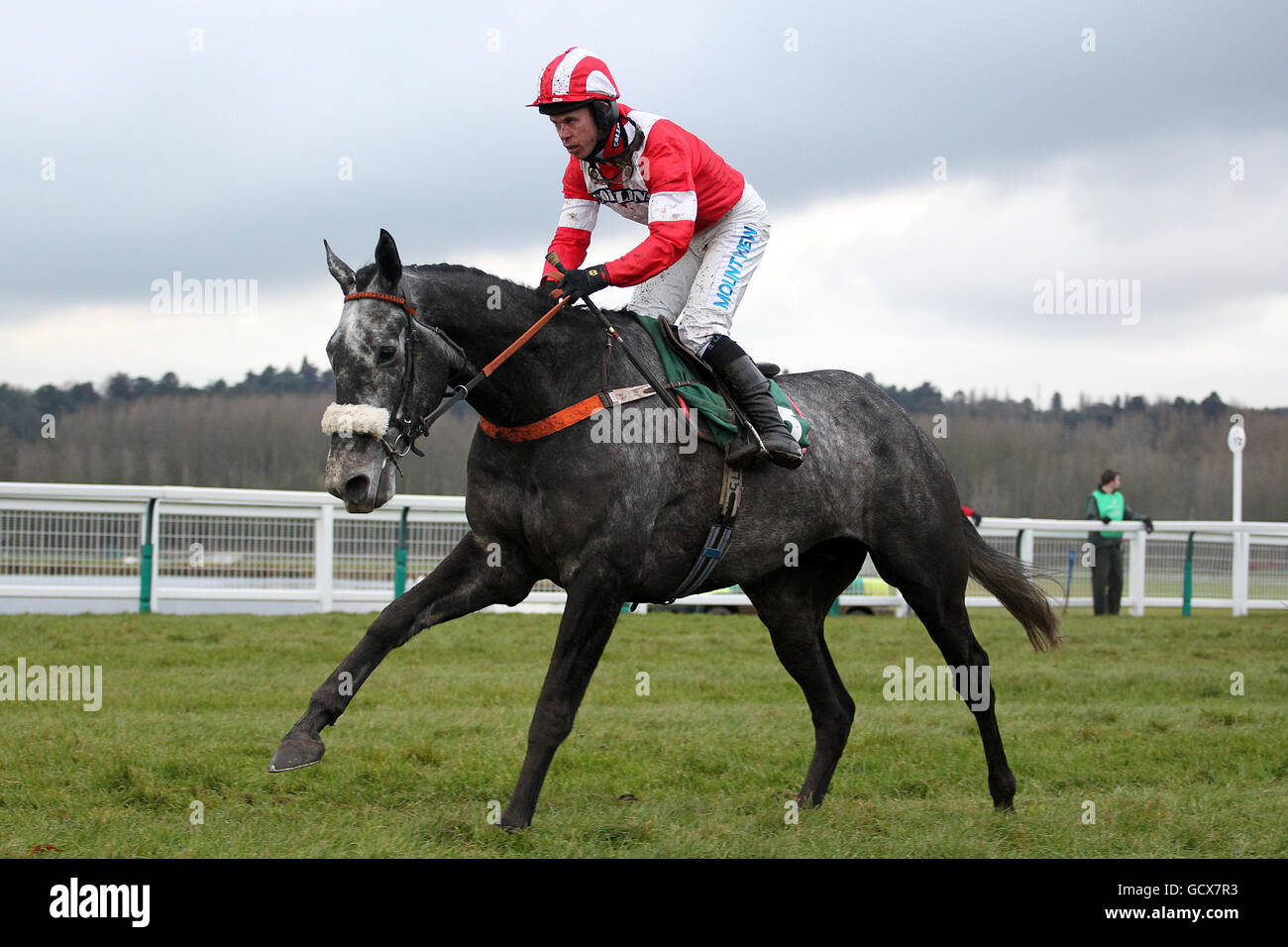 Mac Aeda ridden by jockey Graham Lee in action during The Haygain Hay ...