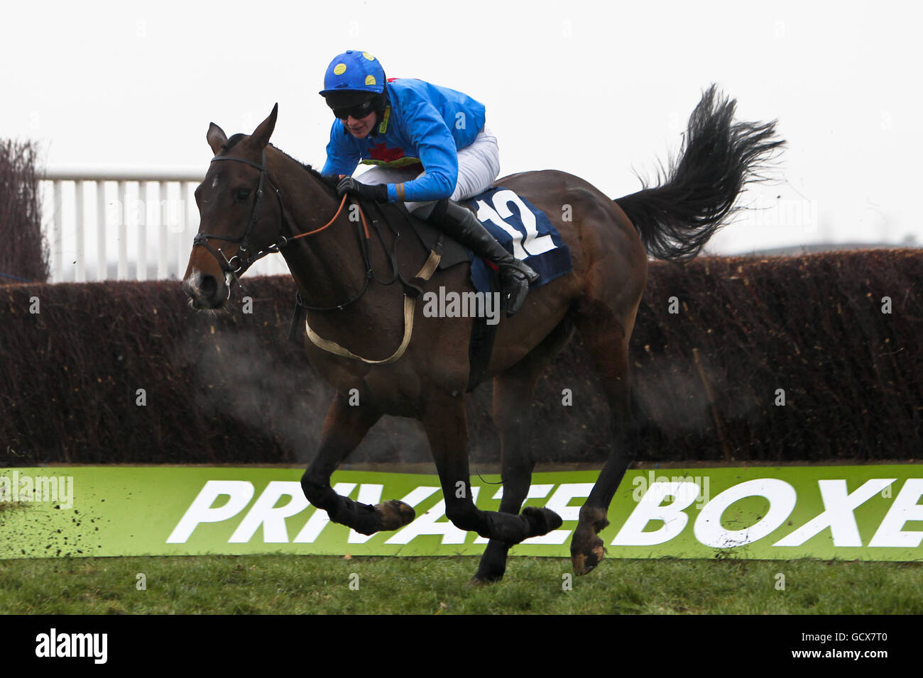 Horse racing christmas party day newbury racecourse hi-res stock ...