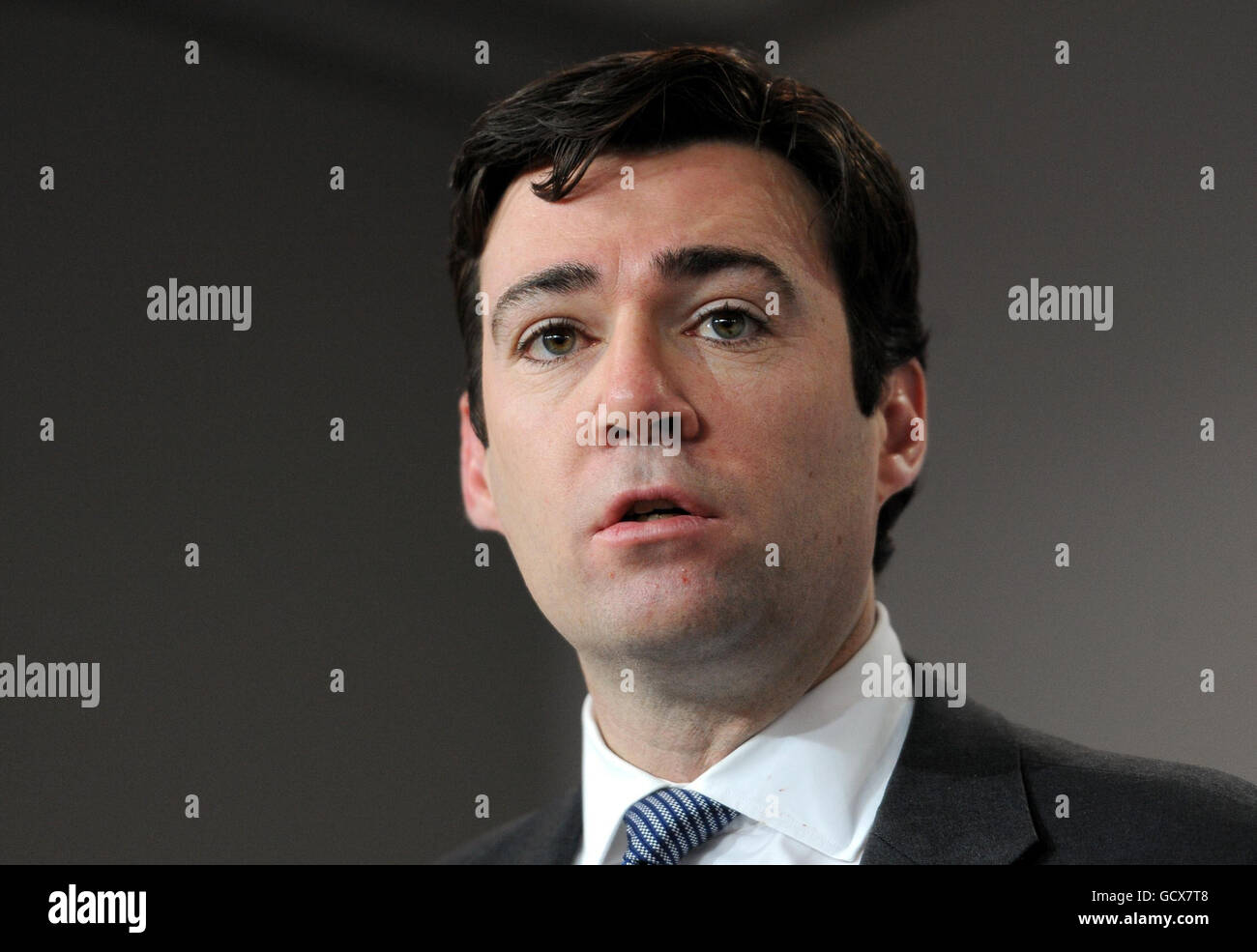 Andy Burnham, shadow Education Secretary speaks during a press ...