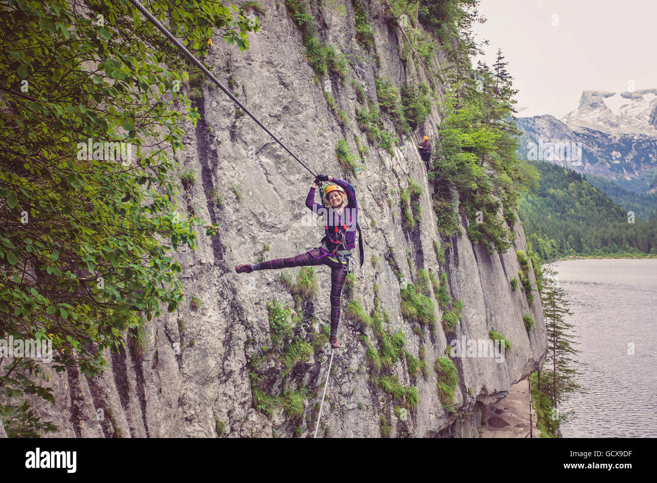 Girl walking on rope hi-res stock photography and images - Alamy