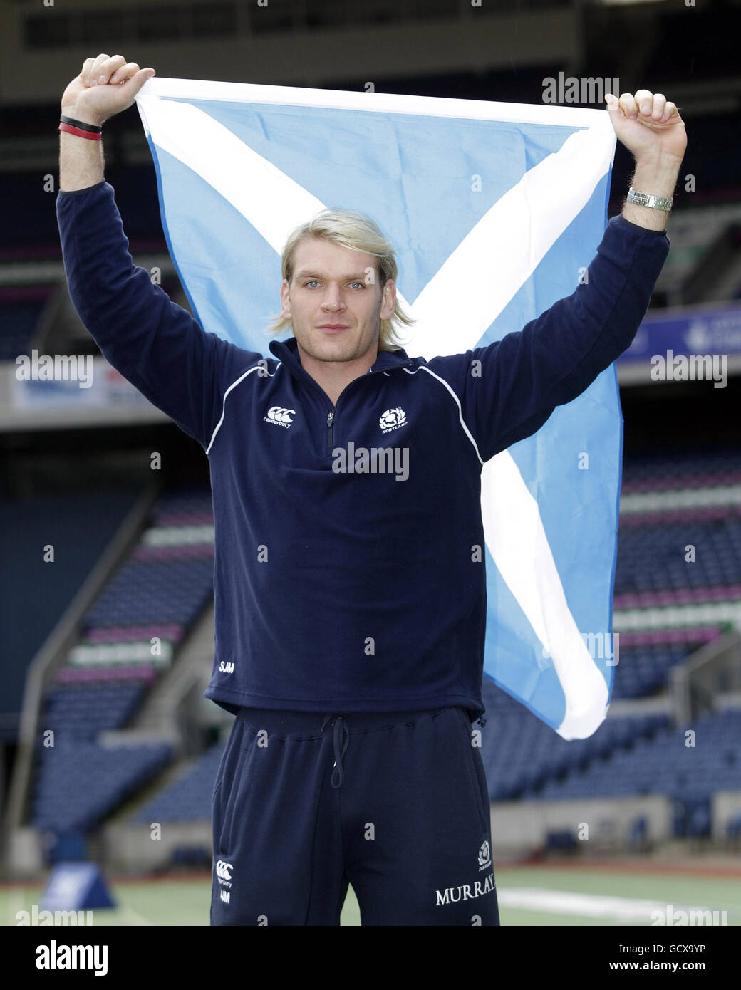 Scotlands scott macleod poses photographers following press conference ...