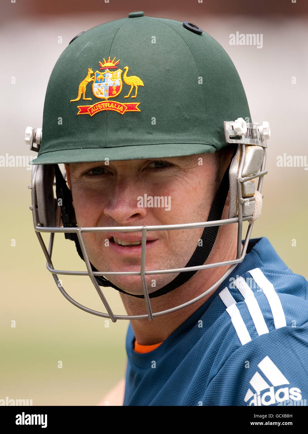 Australias michael clarke nets session gabba hi-res stock photography ...