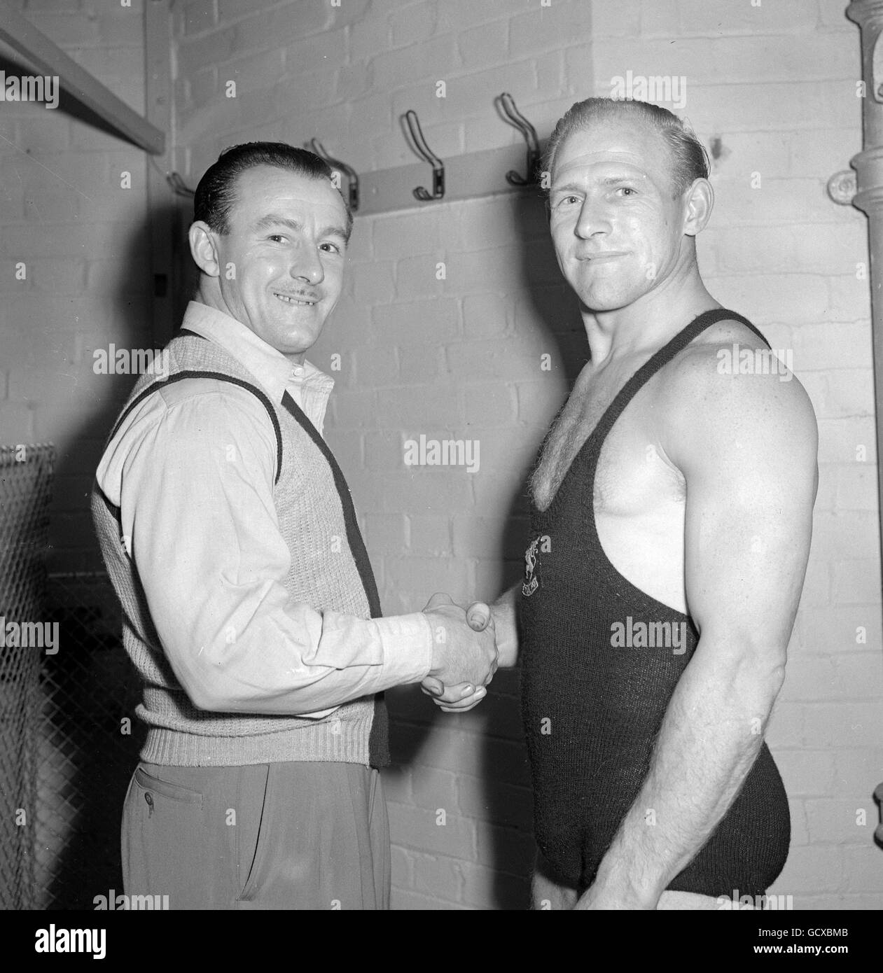 Twentieth century boxing fashion shaking hands james halliday Black and ...