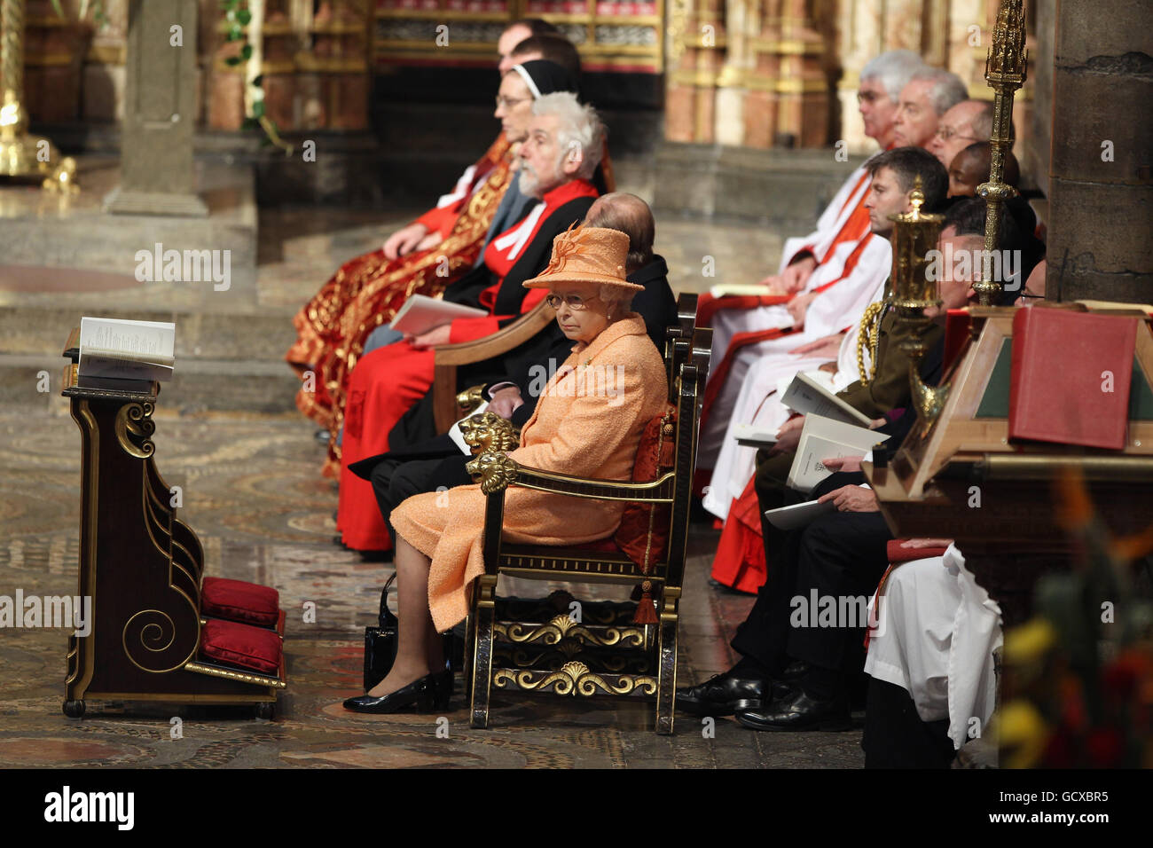 Britain's Queen Elizabeth II attends the ninth Inauguration of the ...