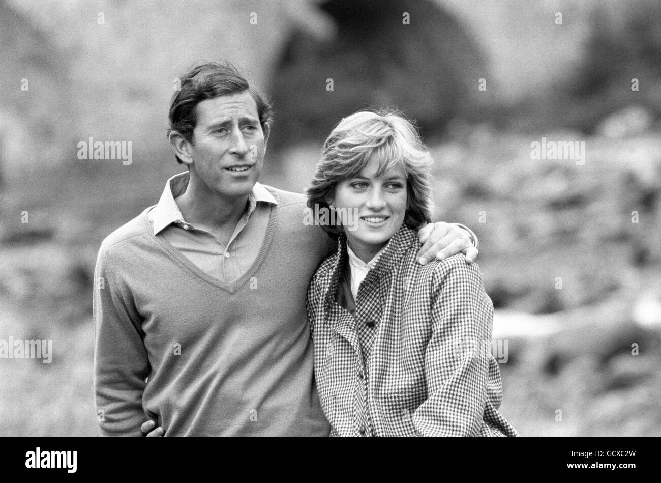 The Prince and Princess of Wales take a break during their country ...