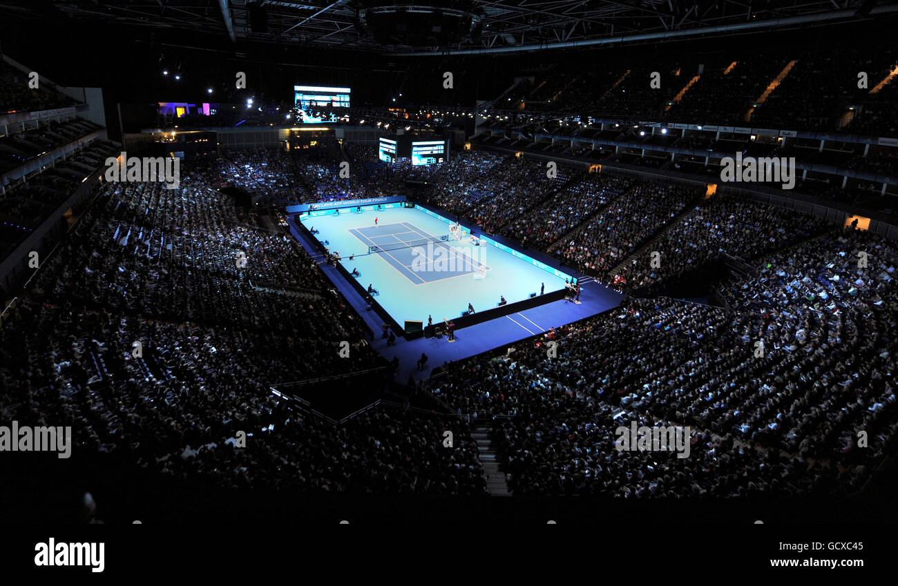 General view of the 02 Arena as Great Britain's Andy Murray competes ...