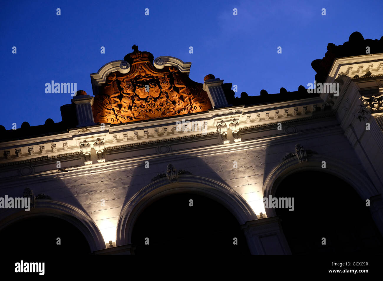 Facade of the Bucharest Municipality Museum located in central ...