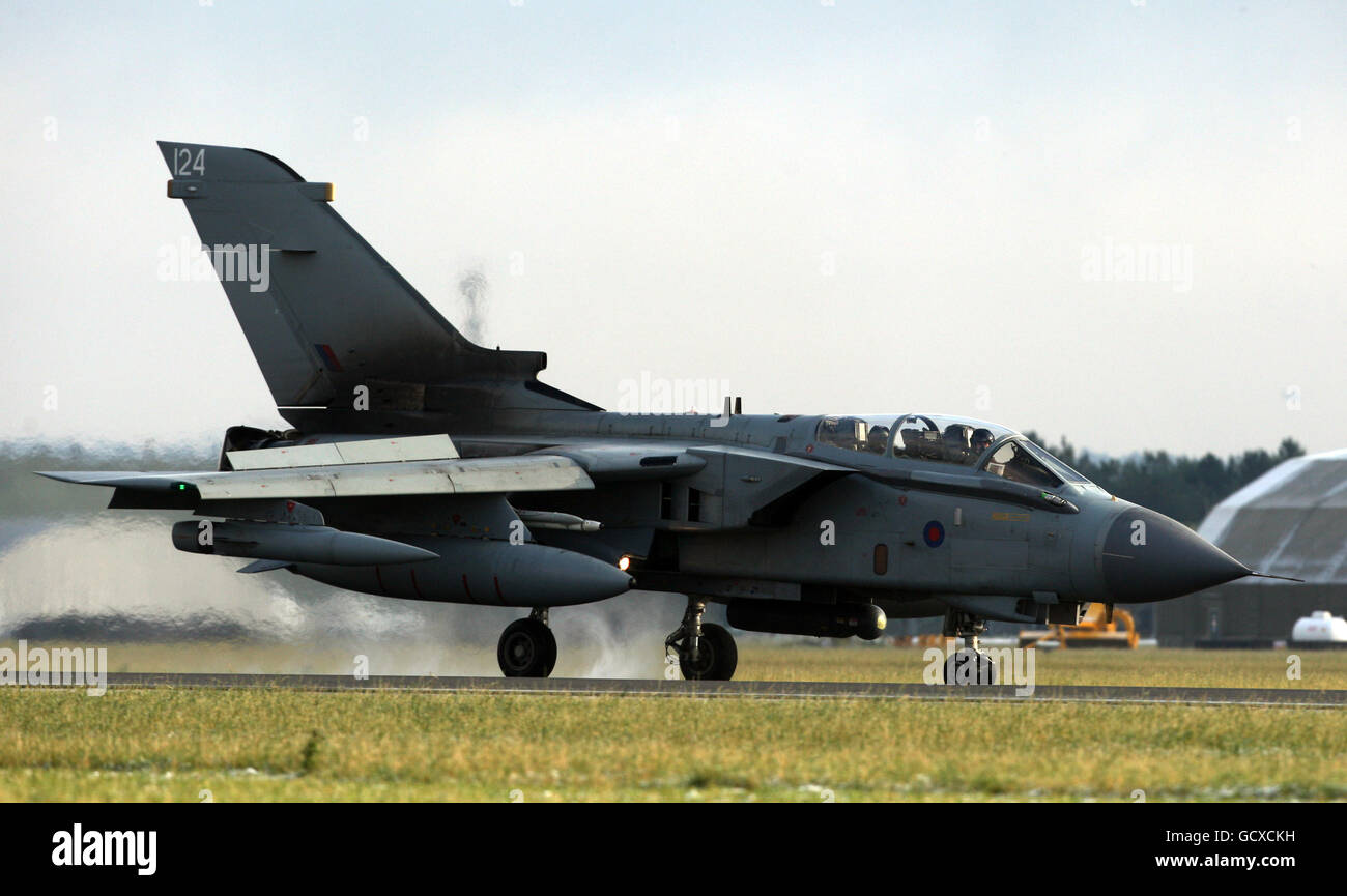 An raf tornado gr4 during capability demonstration at raf hi-res stock ...