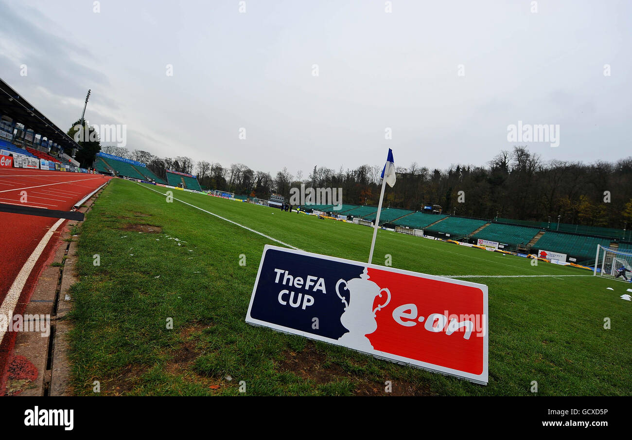 A general view of the Withdean Stadium ahead of the the FA Cup Second ...