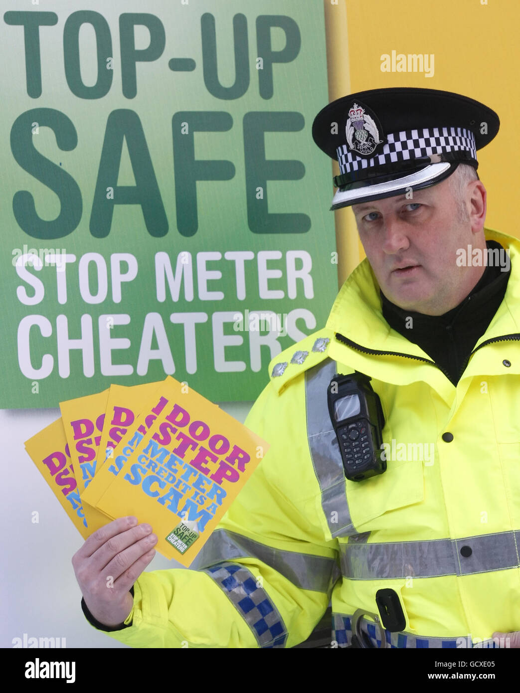 Door step meter credit scam Stock Photo - Alamy