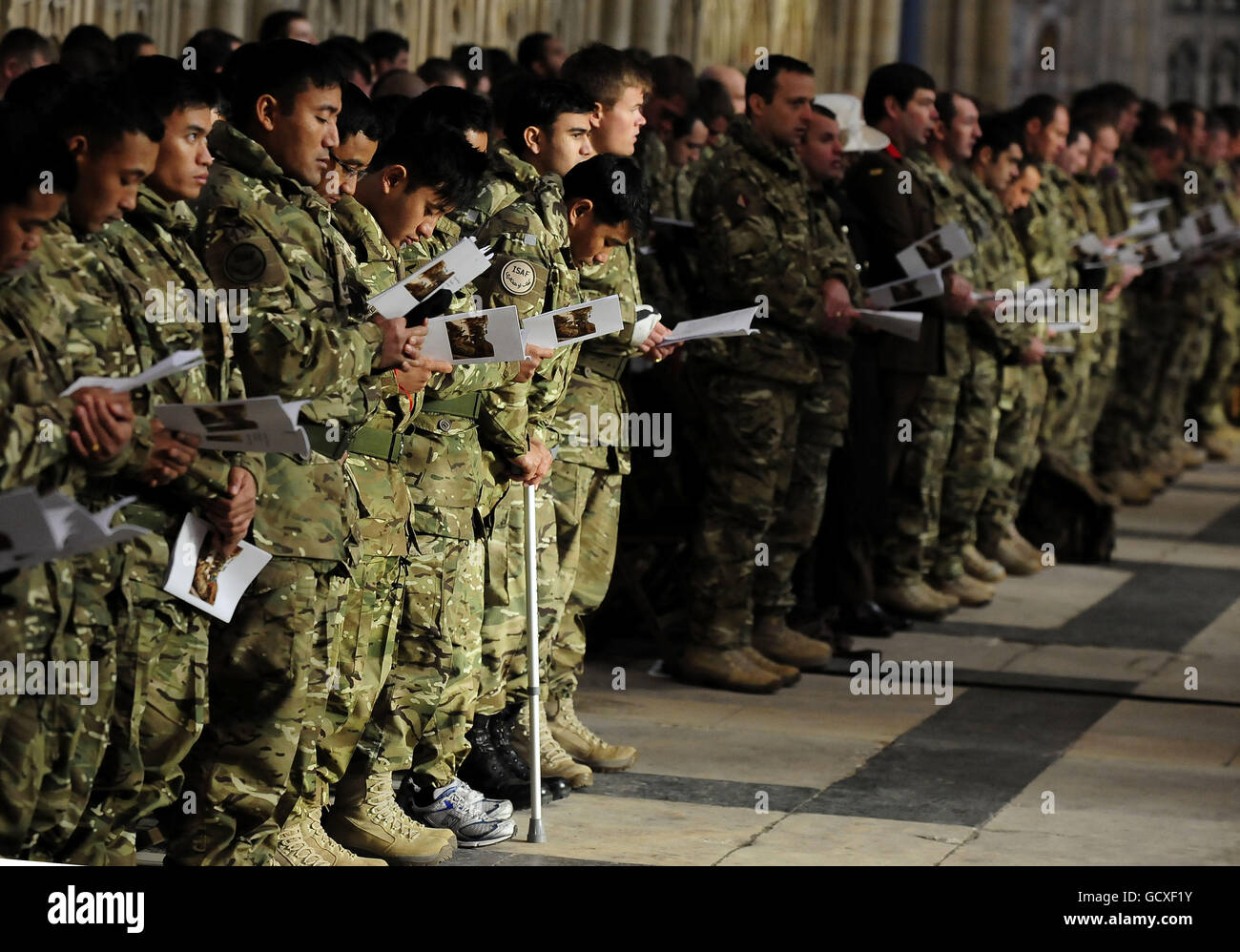 Servicemen from the 4th Mechanized Brigade attend a Service of Memorial ...