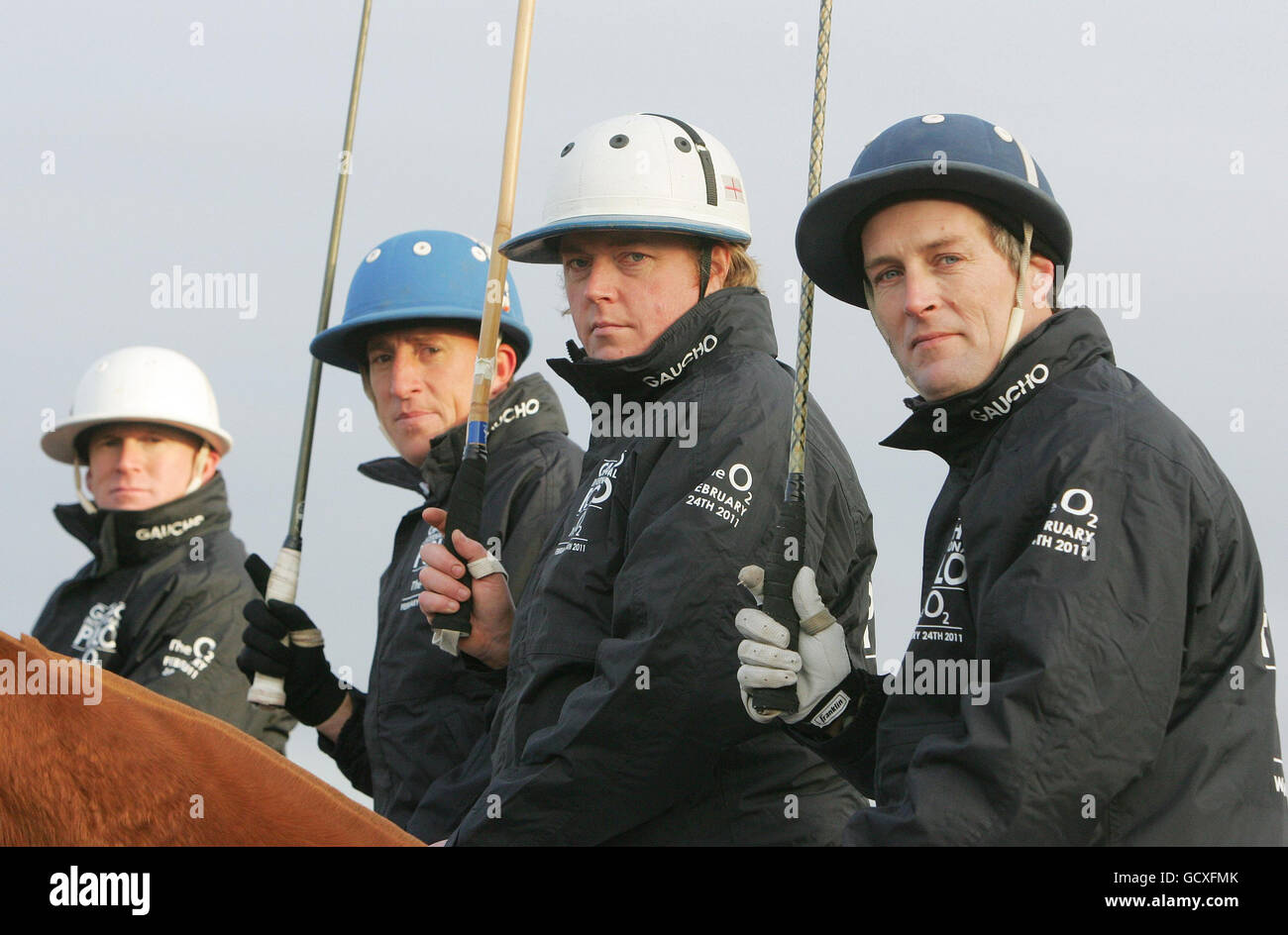 Captains of the four international polo teams (from left) South Africa ...