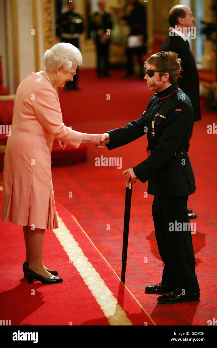 Corporal Ricky Furgusson, The Rifles, is decorated with the Military ...