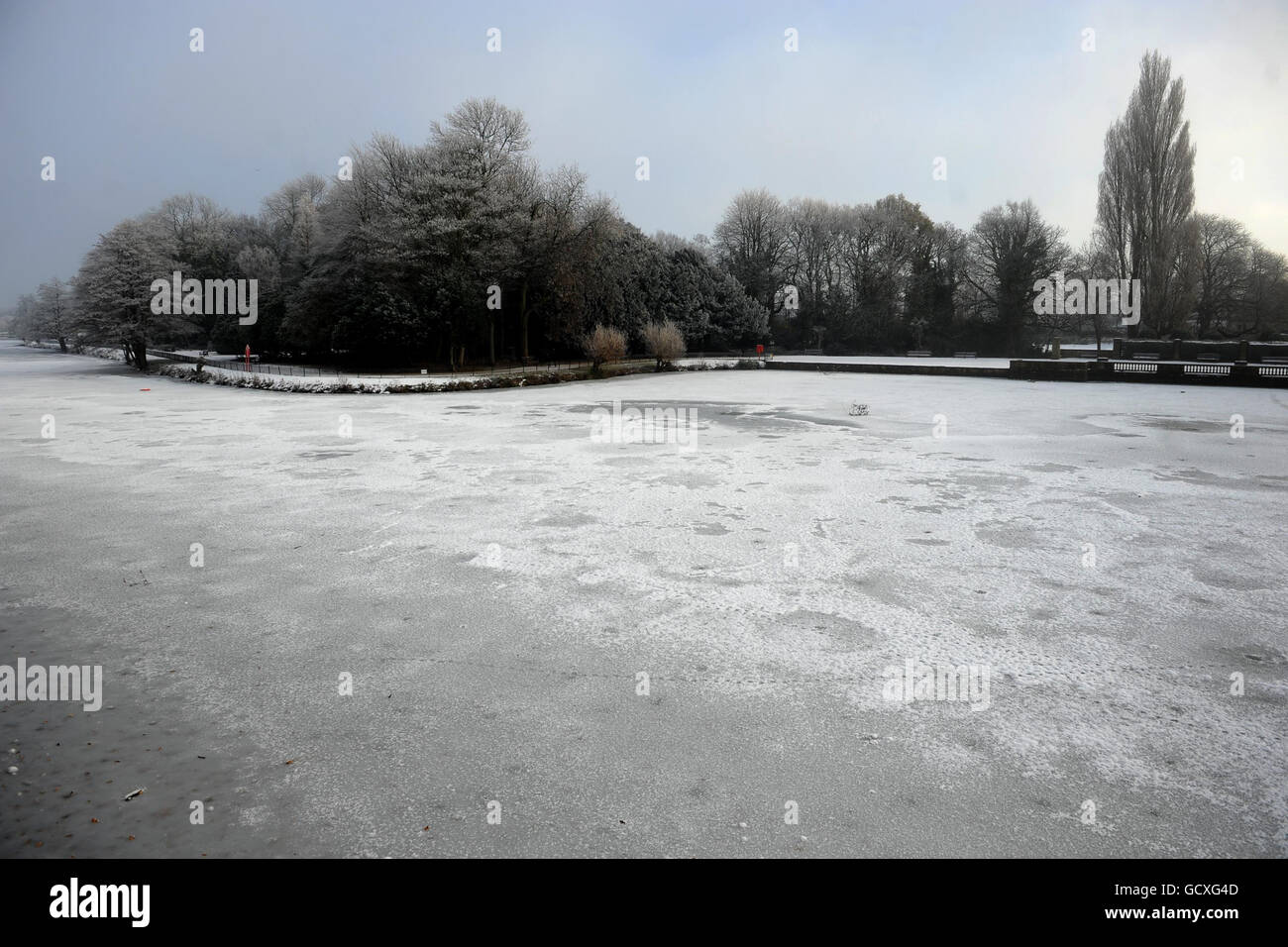General view of the Boating Lake in Highfields Park, Nottingham as the ...