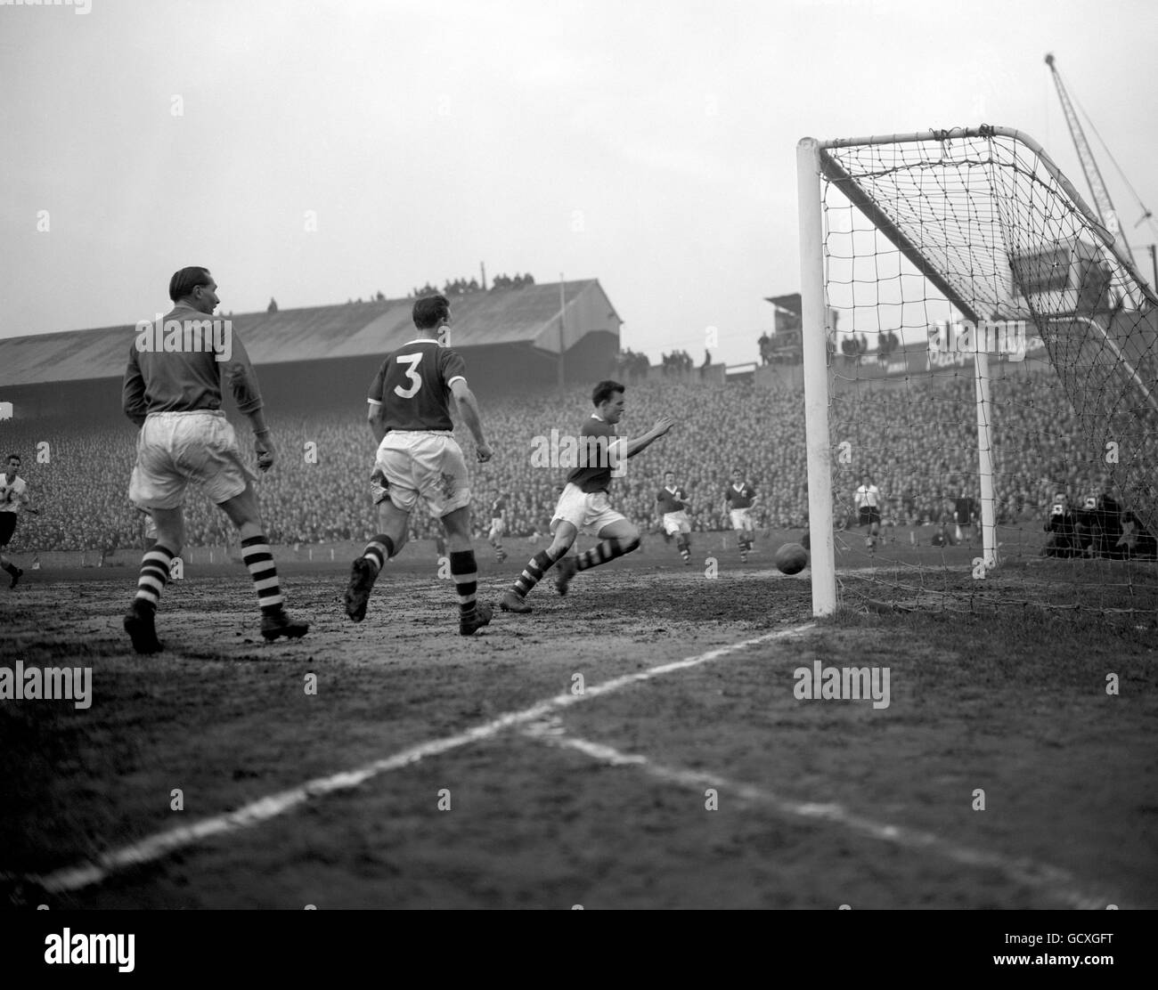 Birmingham City goalkeeper Gil Merrick (left) and left back Kenneth ...