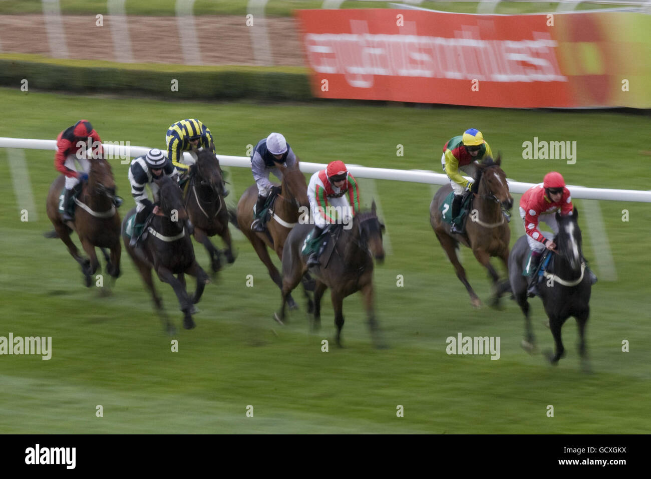 Jockey James Reveley on Categorical (right) followed by Dougie Costello ...