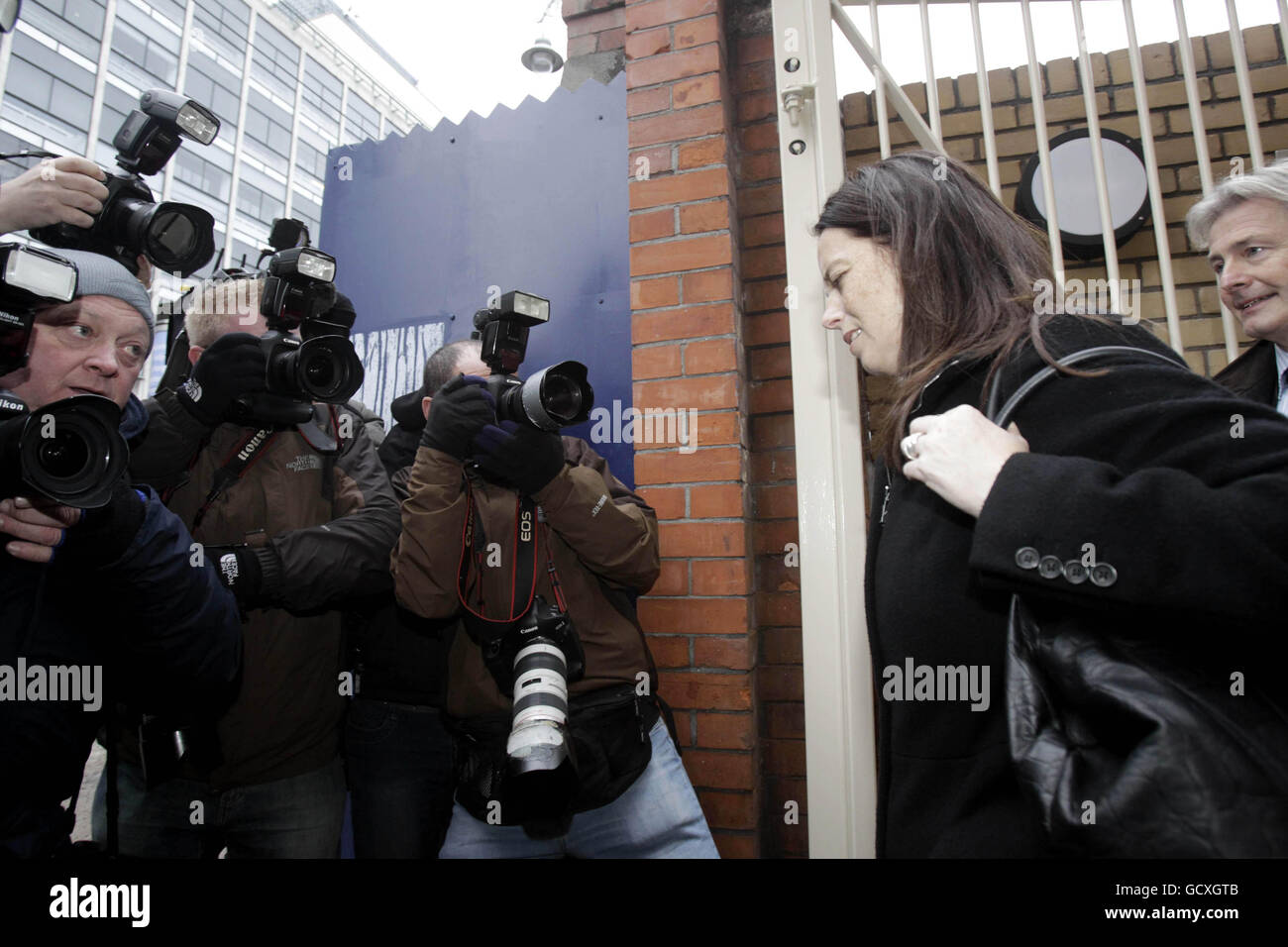 Gerry Ryan's partner Melanie Verwoerd leaving the inquest into his ...