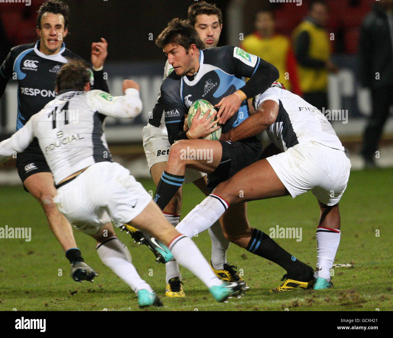Glasgows dth van der merwe heineken cup match firhill hi-res stock ...