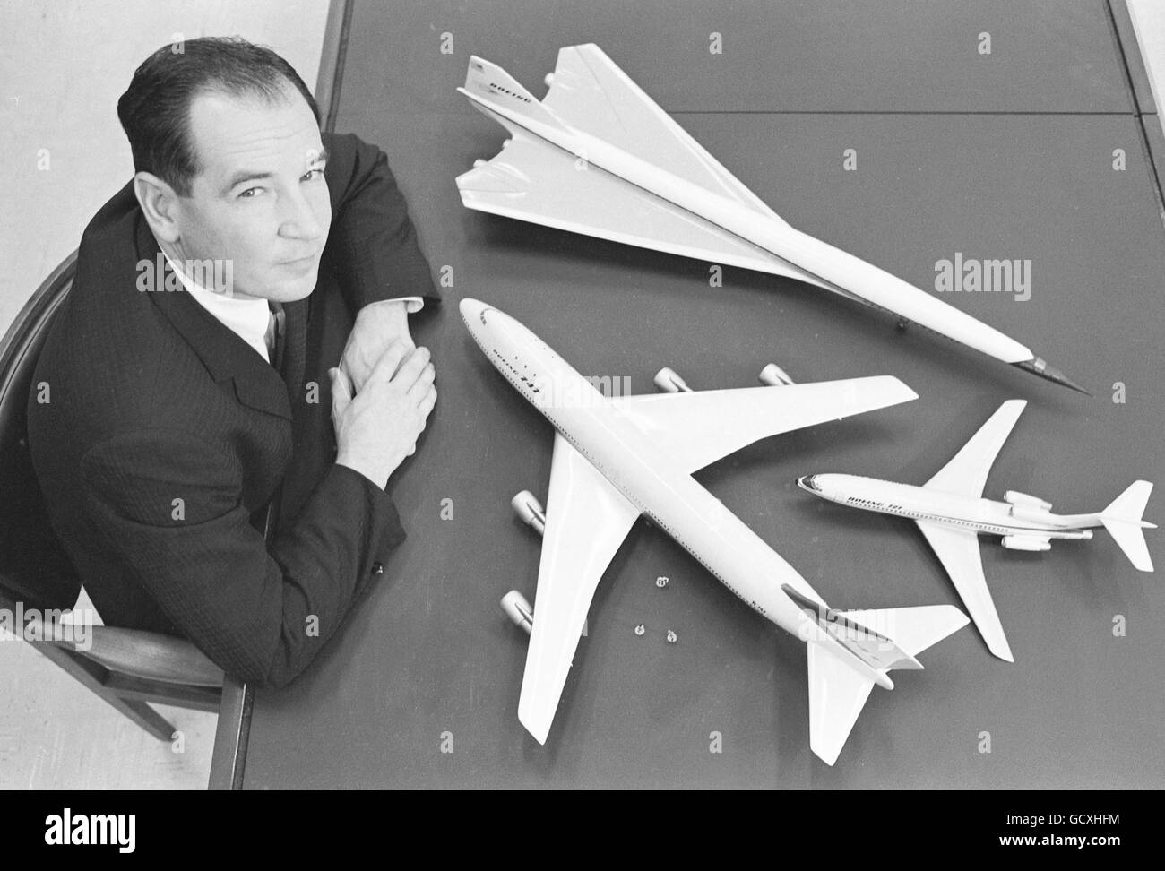 Engineer Joe Sutter of Boeing Airplane Company Stock Photo - Alamy