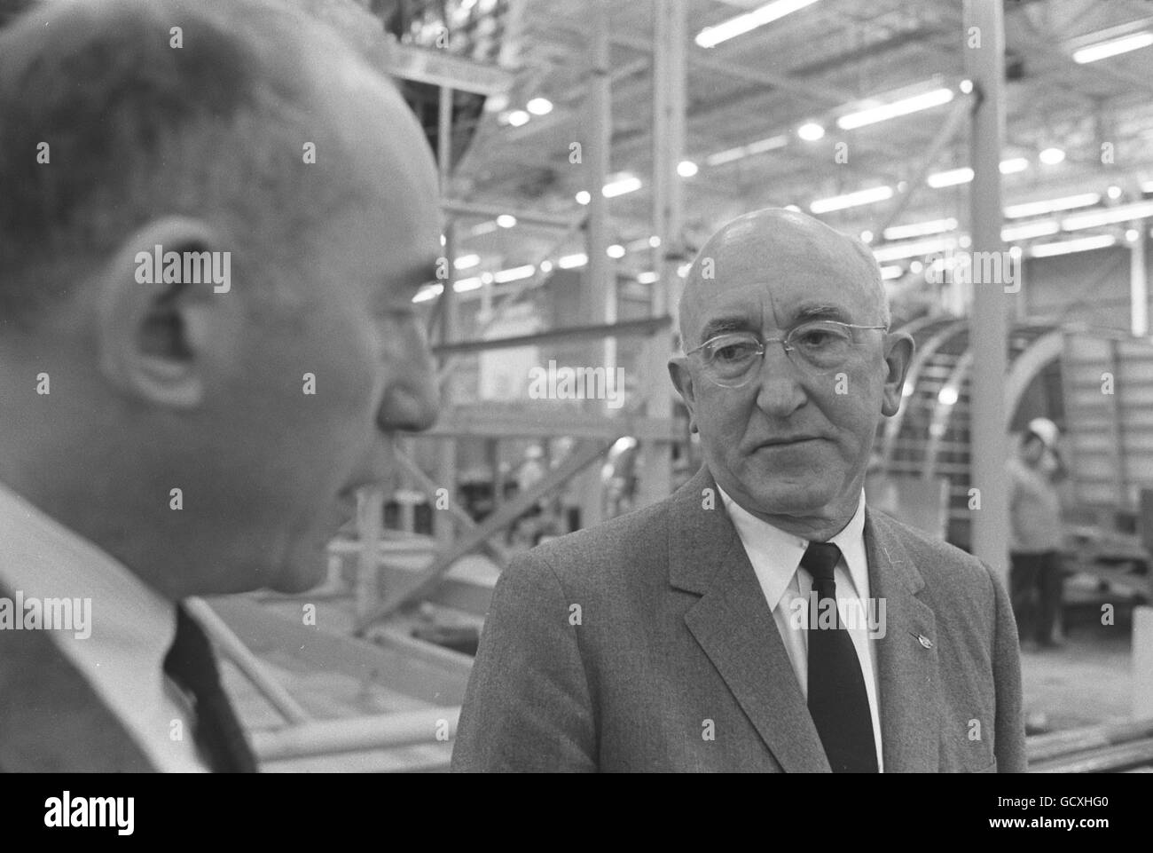 William M. Allen (wearing glasses), CEO of Boeing Airplane Company Stock Photo - Alamy