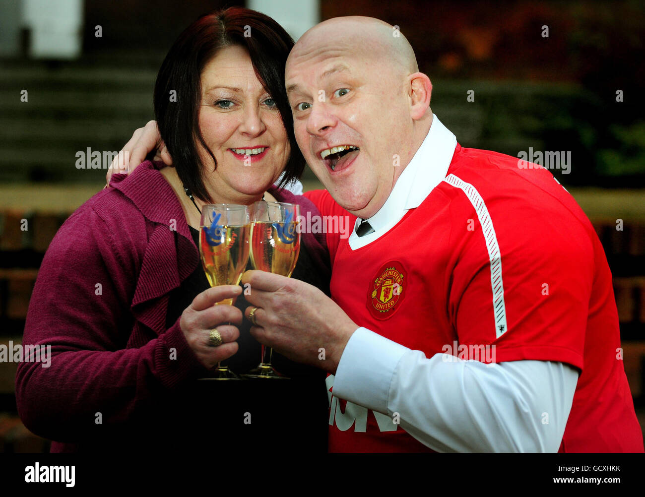 Winning the lottery champagne hi-res stock photography and images - Alamy