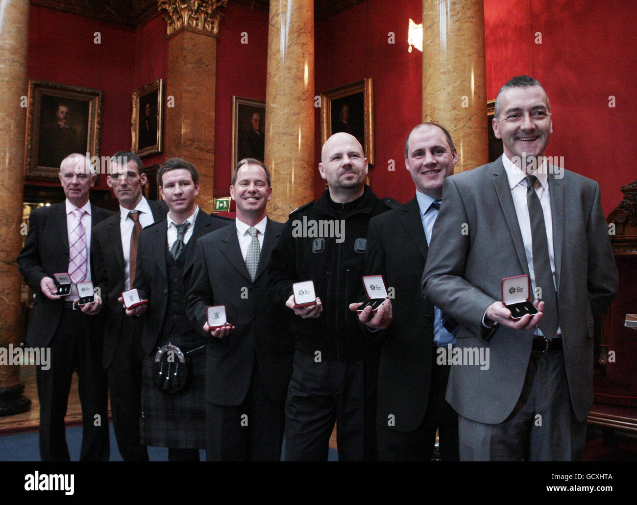 (Left to right) Henry Lambie, Stephen Clarkson, Michael McDonald ...