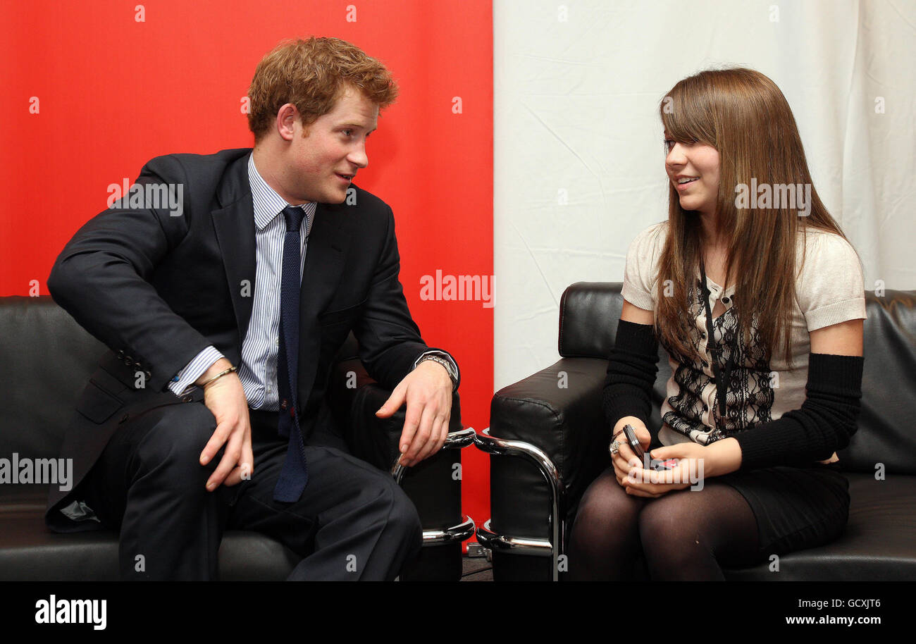 Prince Harry honoured for charity work Stock Photo - Alamy