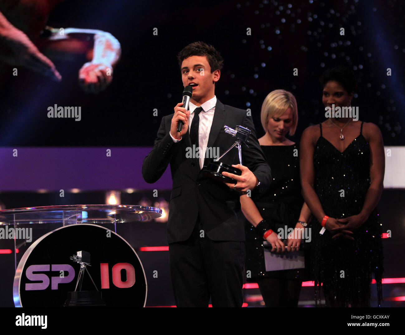 Winner of Young Sports Personality of the Year 2010, Tom Daley during ...