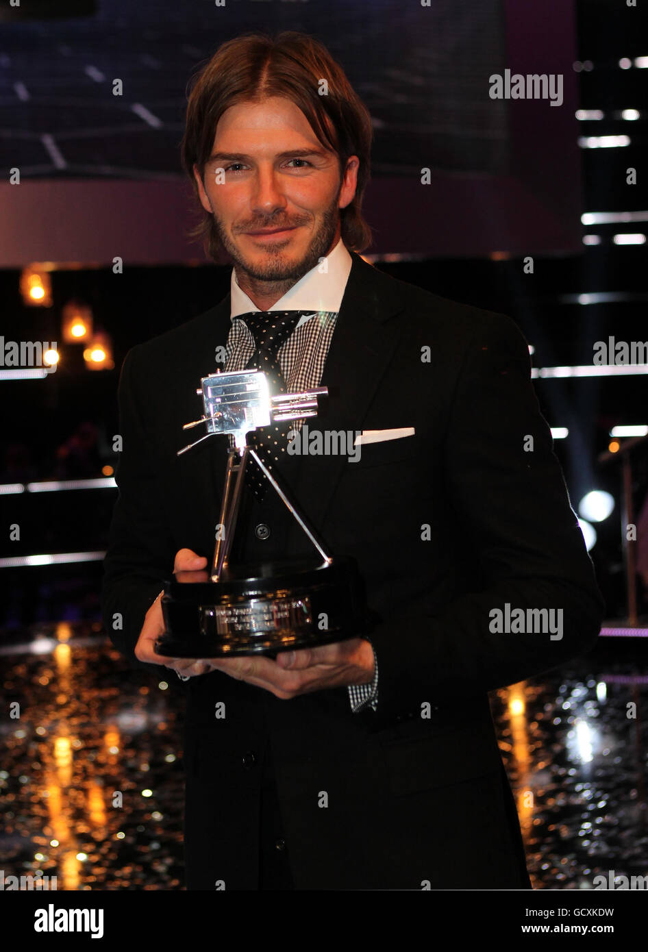 Winner of the Lifetime Achievement award, David Beckham during the BBC ...