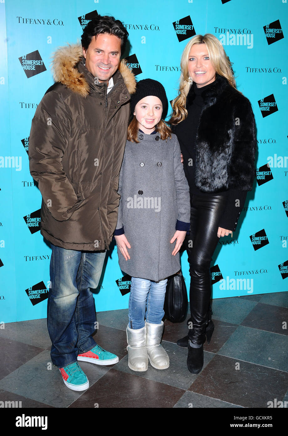 Oliver Wheeler and actress Tina Hobley with her daughter Isabella at ...