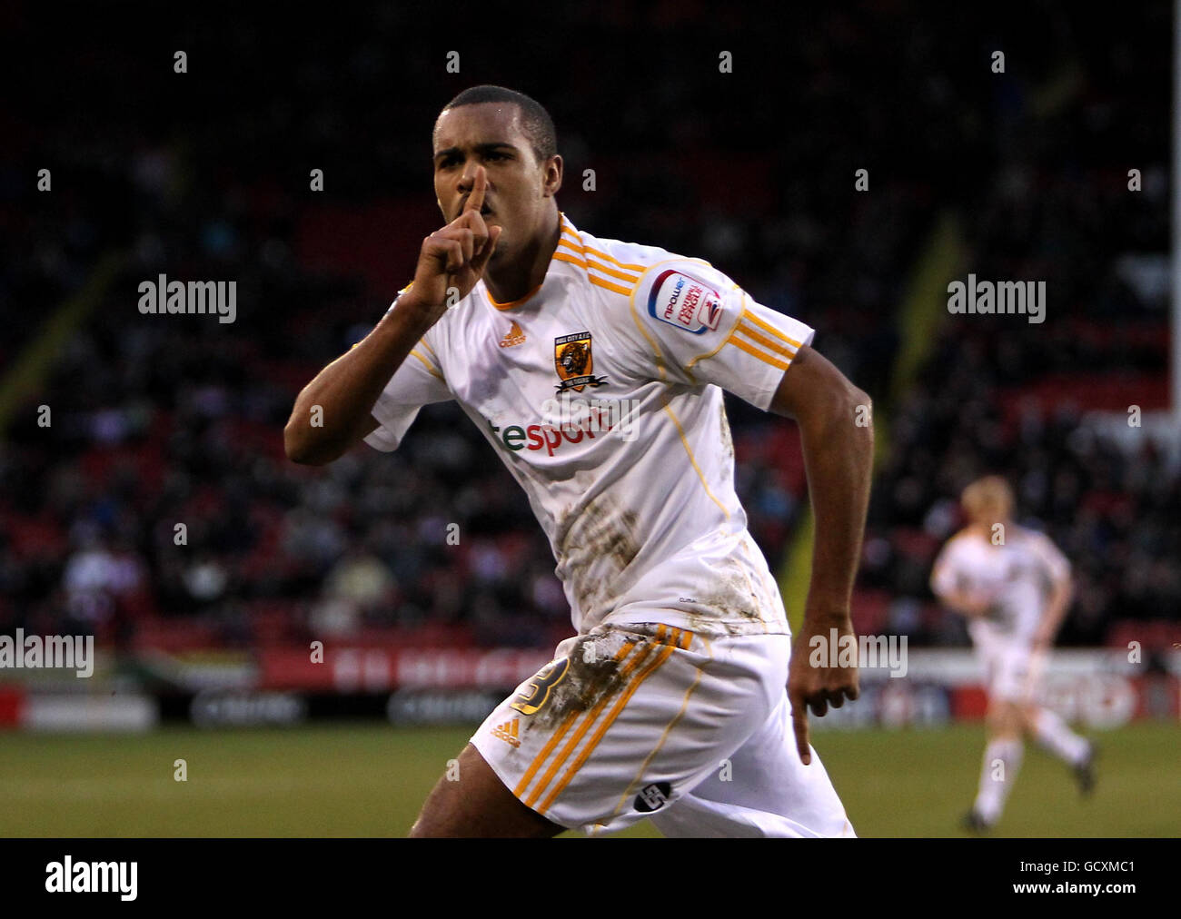 Hull City's Jay Simpson celebrates scoring their second goal of the ...