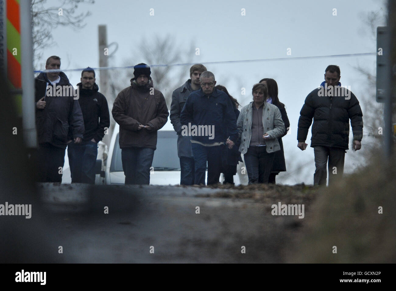 Greg reardon 3rd left boyfriend family visit longwood lane hi-res stock ...